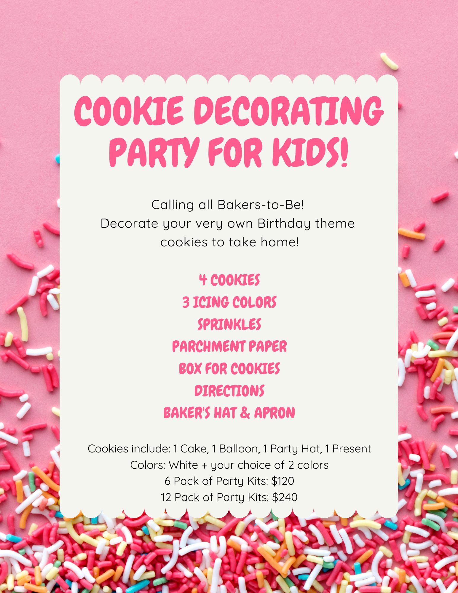 Cookie Decorating Party for Kids | Fluttering Creations
